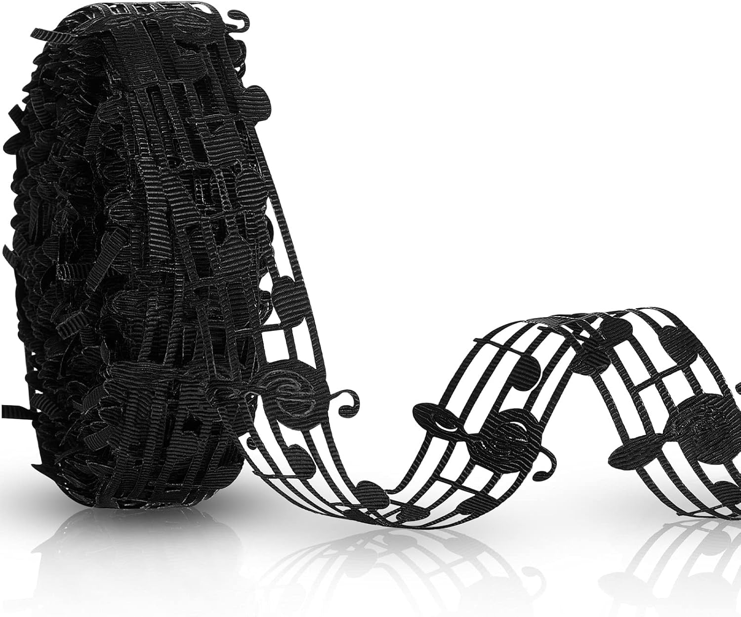 TYMZDYN 10 Yards 28 mm Hollow Music Note Ribbon Cut Out Musical ...