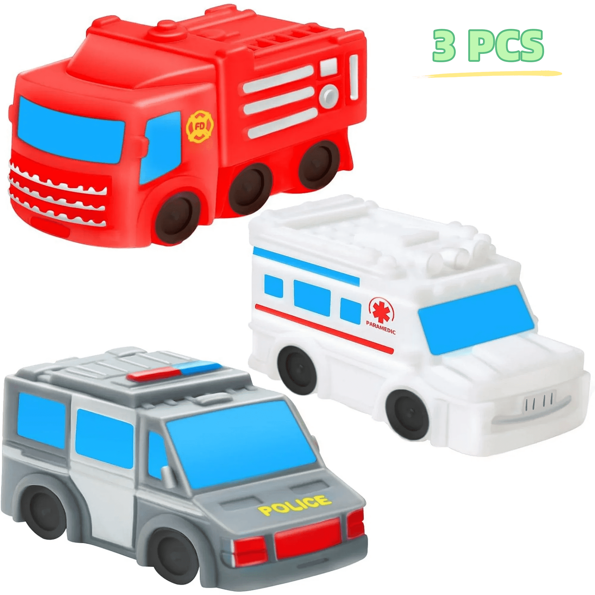 TYMZDYN 3Pcs Bath Toys for Toddlers 1-3 - Toy Car Baby Bath Toys for ...