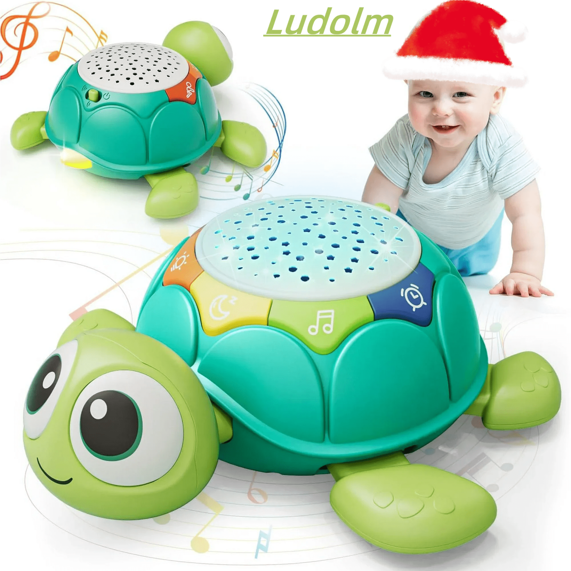 TYMZDYN Baby Toys 6-12 Months, Tummy Time Toys Turtle Baby Crawling ...