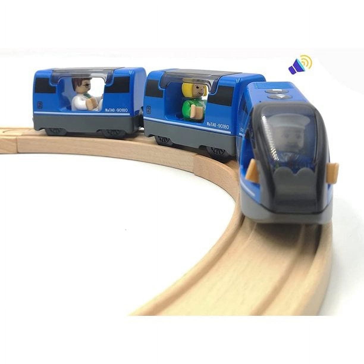 TYMZDYN Battery Operated Train for Wooden Train Track Set Toys High ...