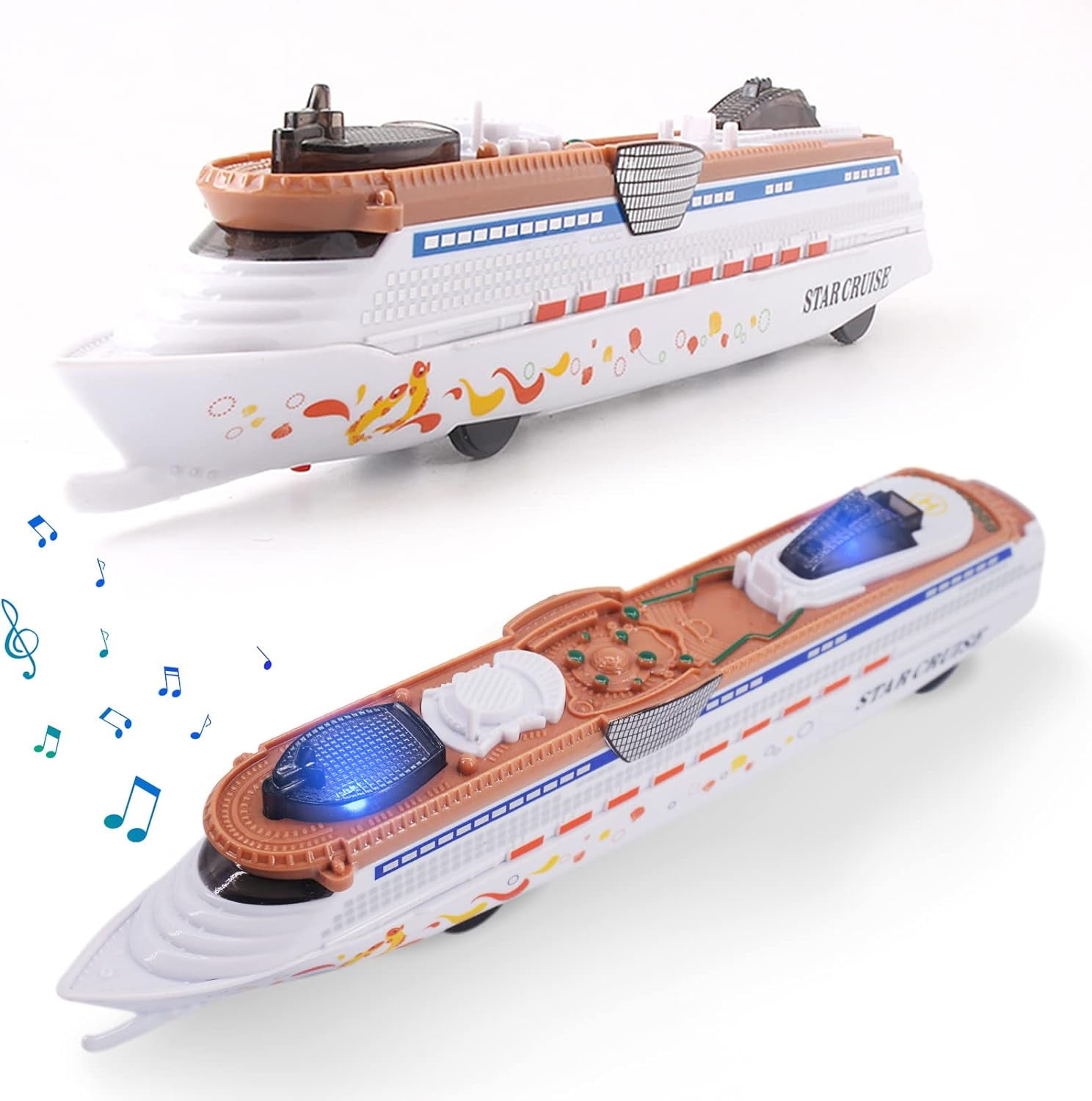 TYMZDYN Cruise Ship Model Toy Ocean Liner Boat Toy with Light and Sound ...