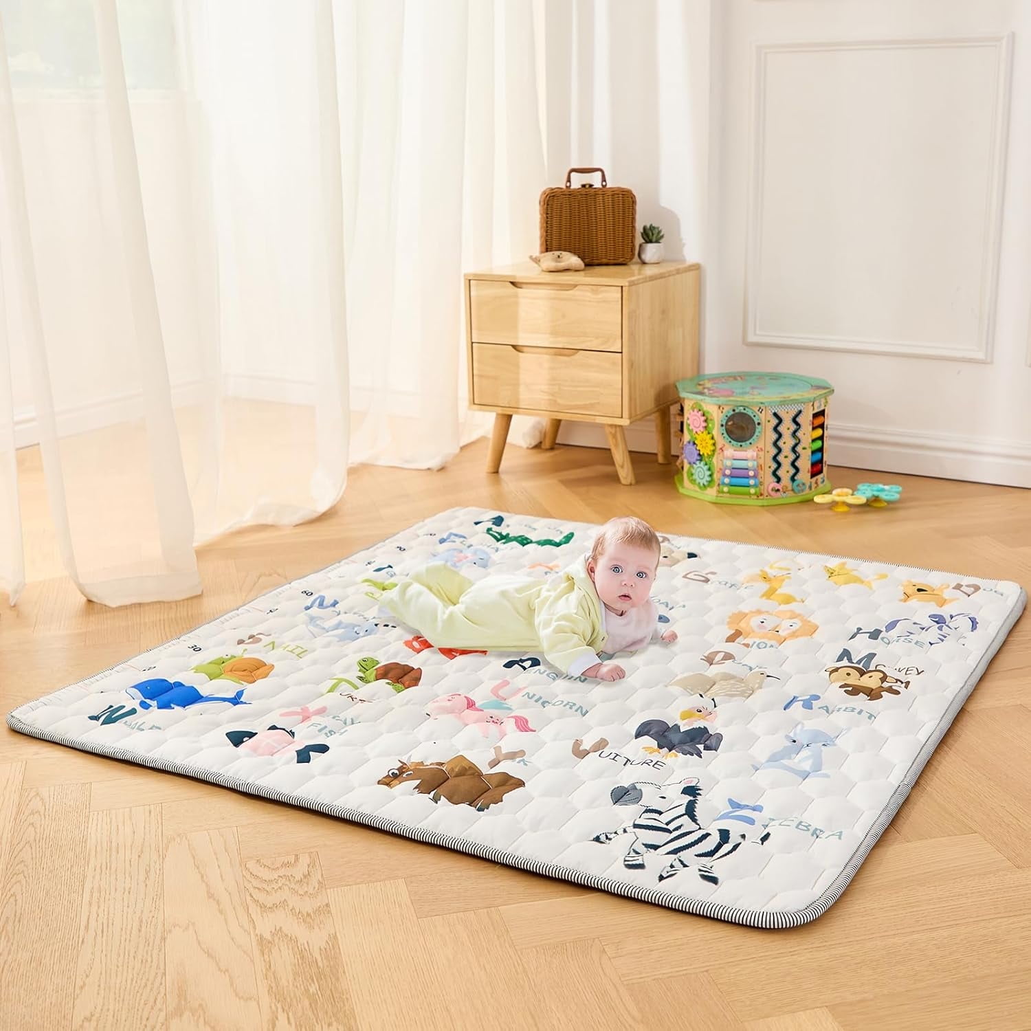 TYMZDYN Diary Baby Play Mats for Floor, 50x50 Play Mat for Playpen ...
