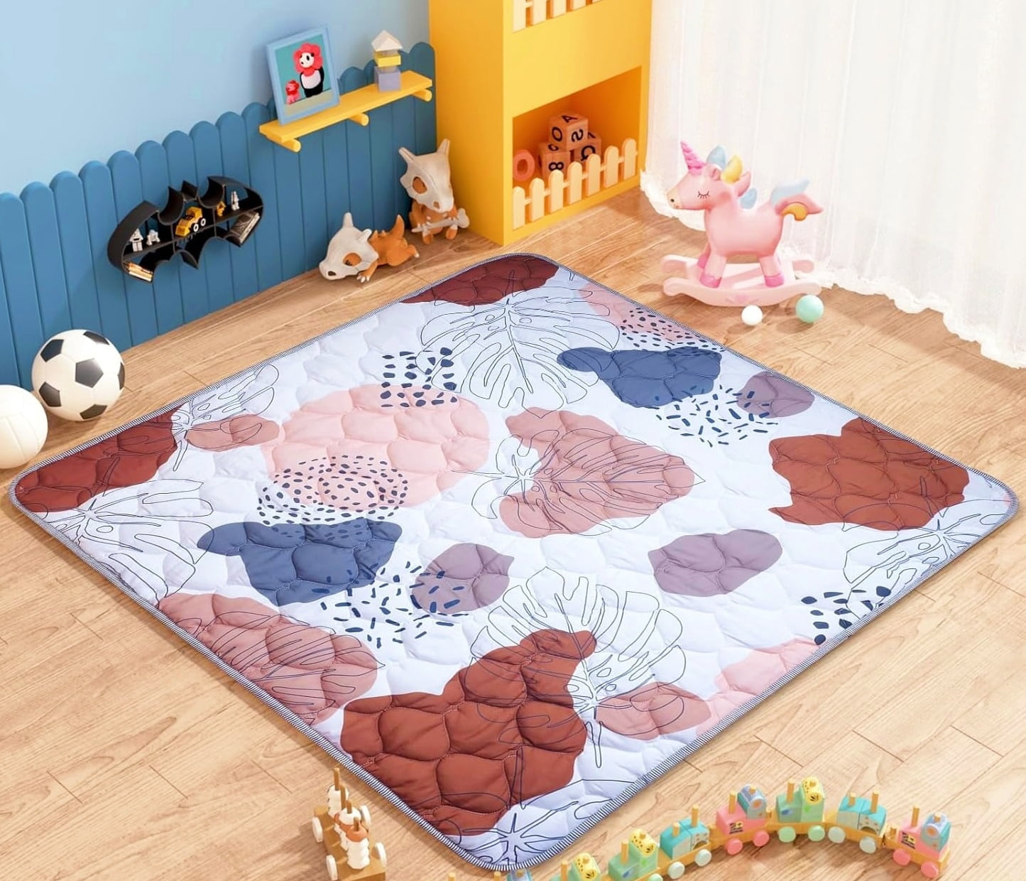TYMZDYN Diary Baby Play Mats for Floor, 50x50 Play Mat for Playpen ...