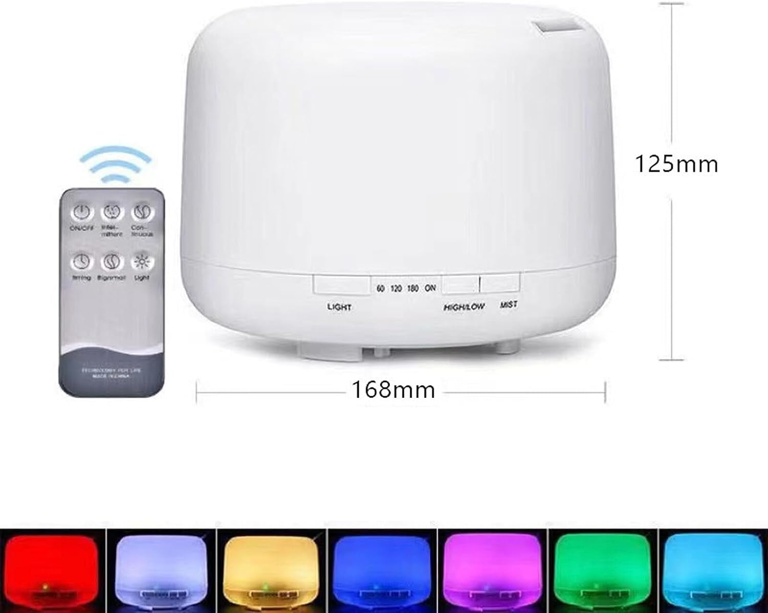 TYNZEO Essential Oil Diffusers，500ml Ultrasonic Aromatherapy Diffuser ...