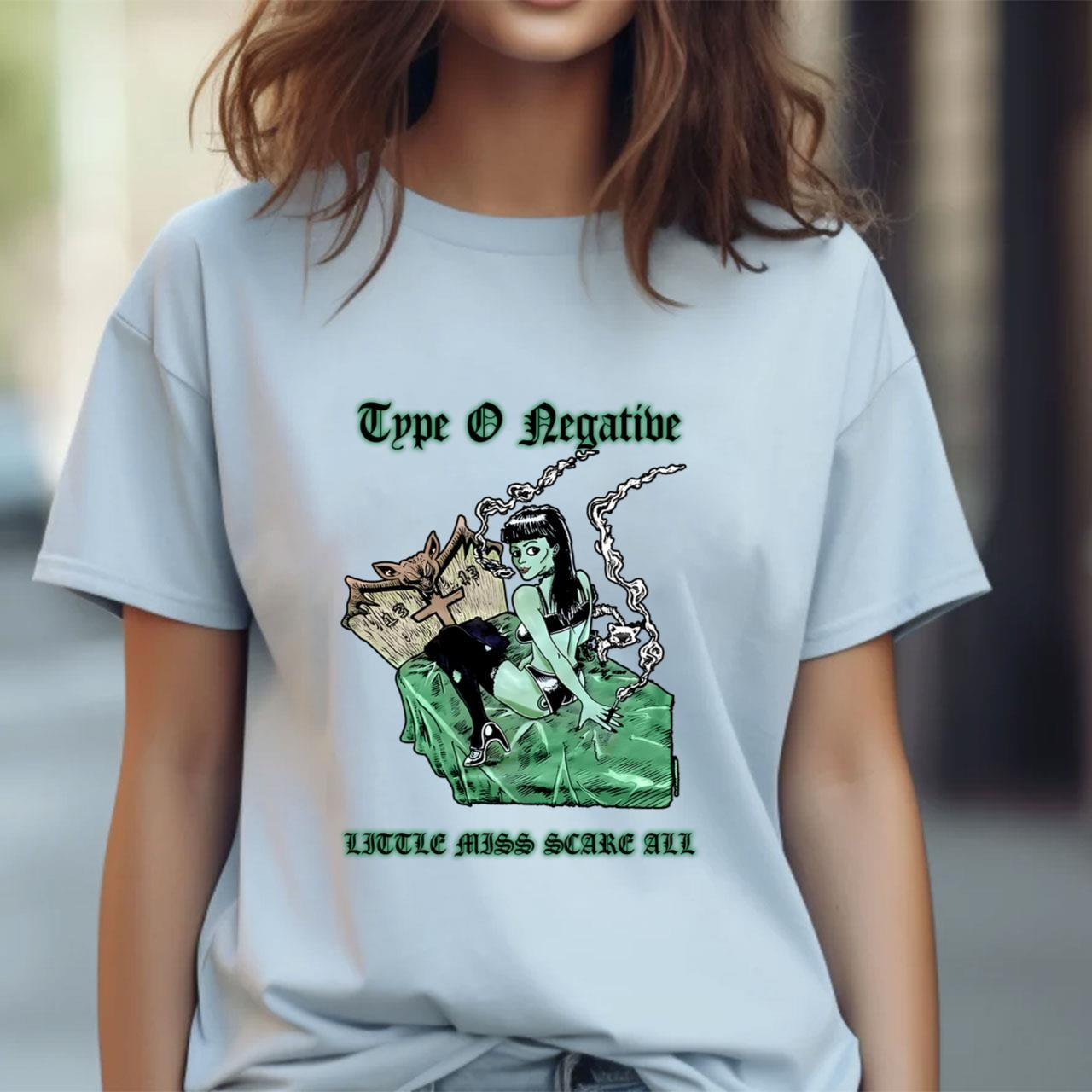 TYPE O NEGATIVE Little Miss Scare Short Sleeve Black All Size Gift ...