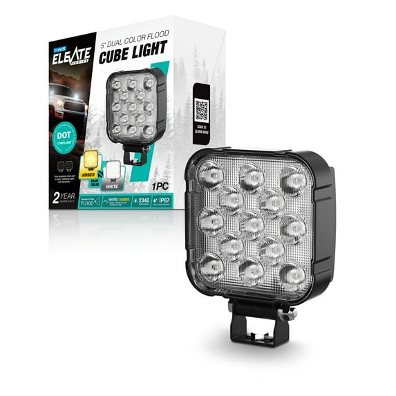 TYPE S - Elevate 5 Inch Flood Beam Pod Light - DOT Compliant - 2340 Raw ...
