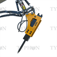 TYPHON Hydraulic Breaker Hammer Mini Excavators Steel Attachment for 2. ...