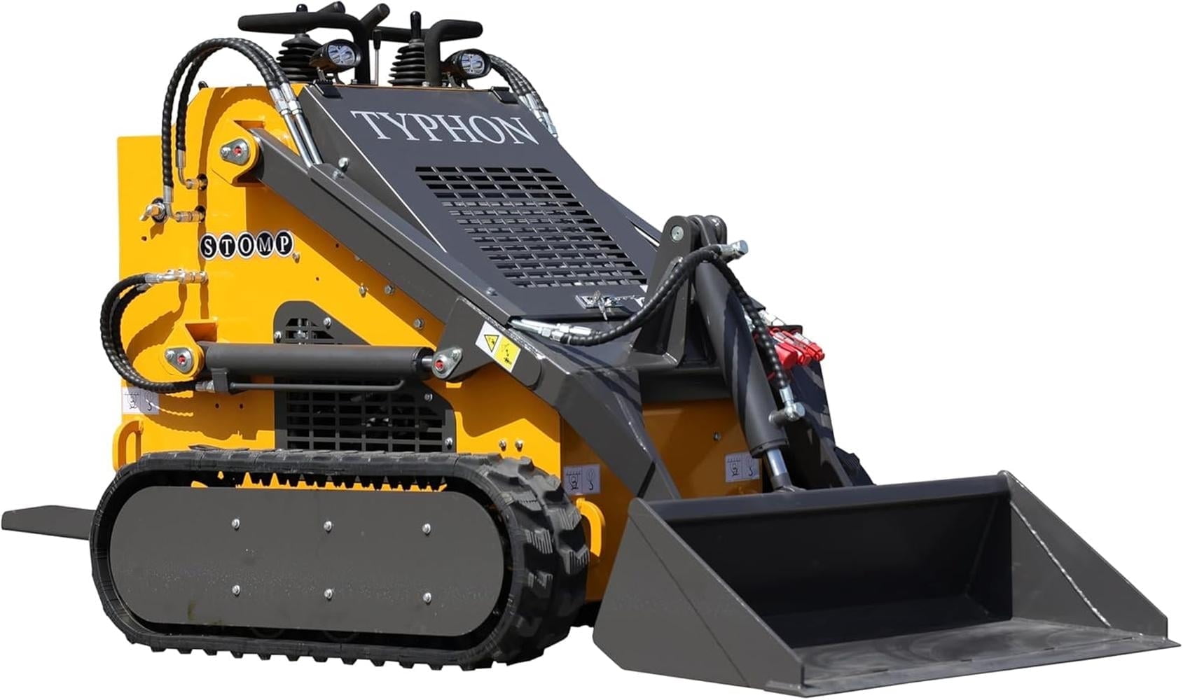 TYPHON STOMP Mini Skid Steer Loader, 23.5HP Gas Engine, 2000 lbs ...