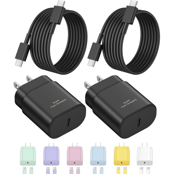 TYPPKMM 25W USB-C Wall Charger, Fast Charging Power Adapter, Compact ...