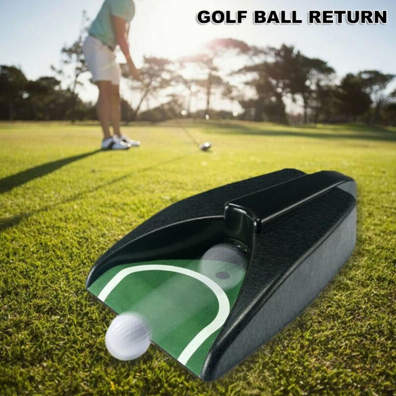 TYPPKMM Golf Automatic Putting Cup Ball Return Device with Green Slope ...
