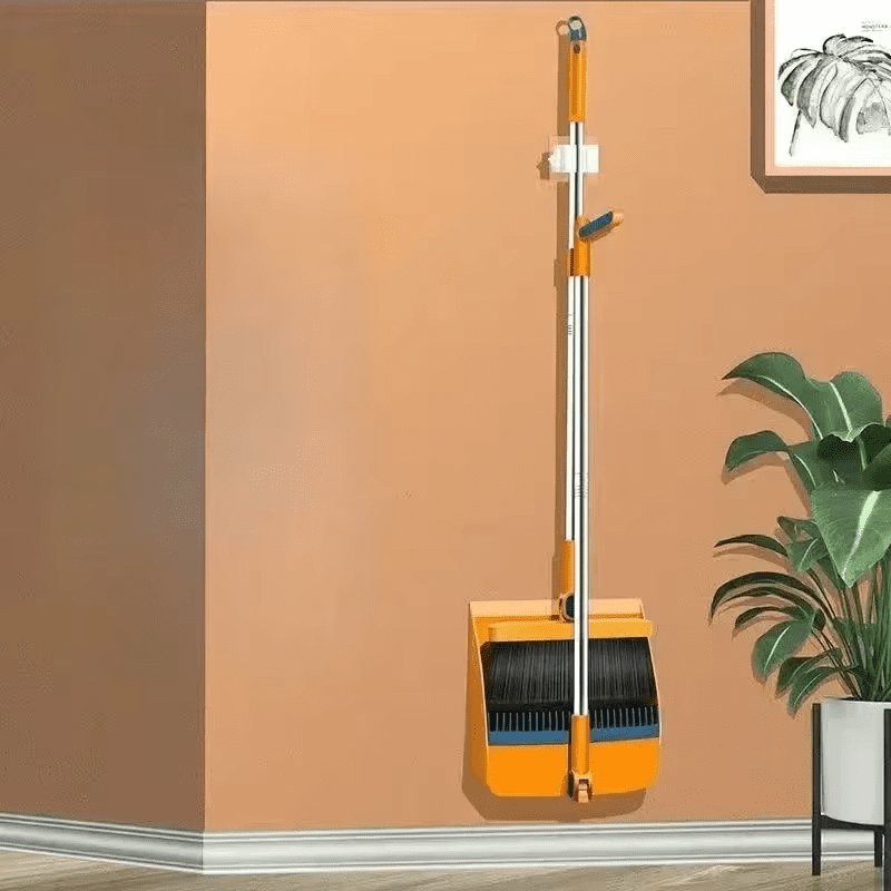 TYPPKMM Household Broom Dustpan combination rotary long-rod broom set ...