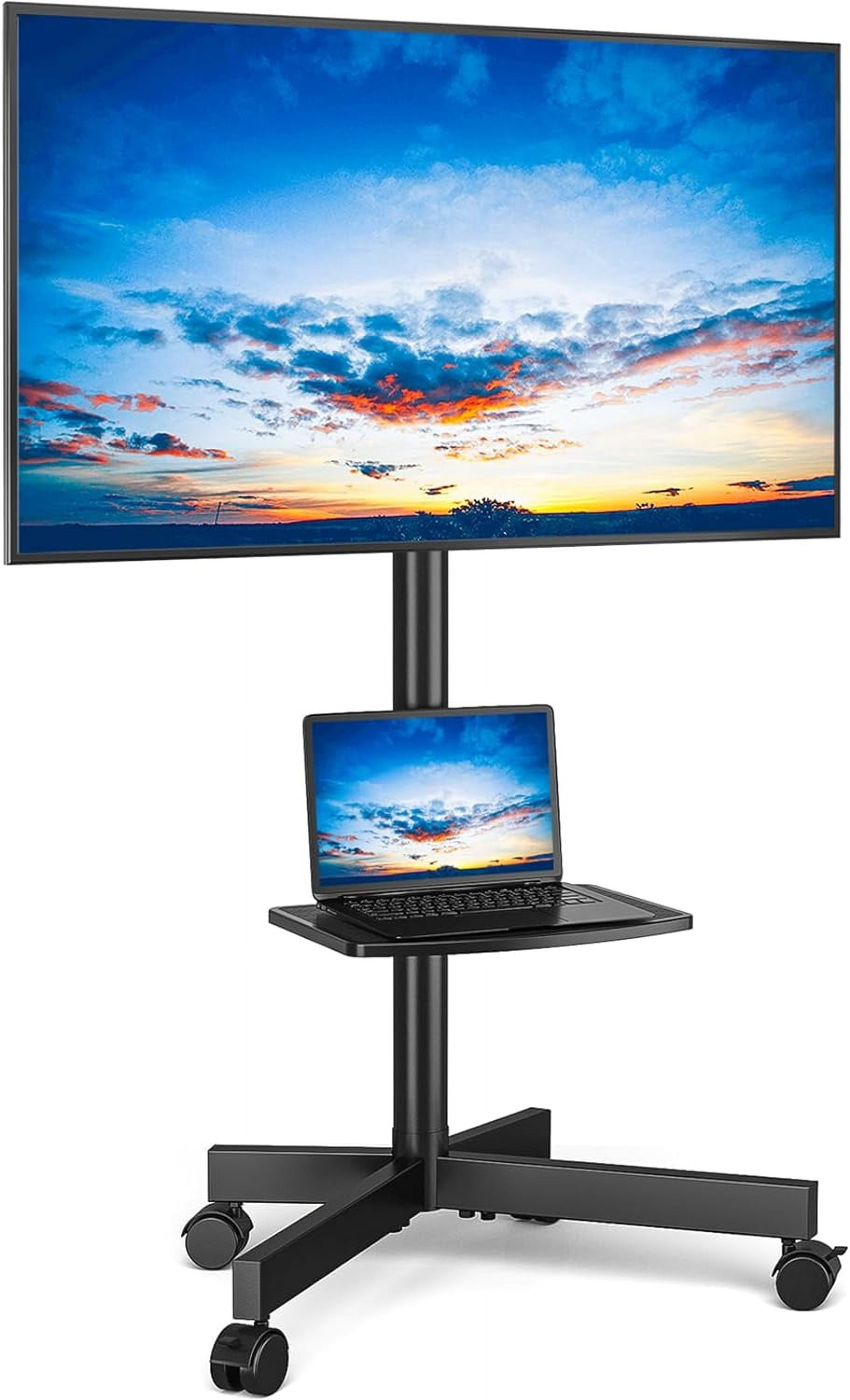 TYPPKMM Mobile TV Stand for 23-60 Inch LCD LED Flat/Curved Panel Screen ...