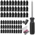 TYPPKMM Tire Repair Nails Kit with 2 Sizes, Screw in Tire Repair Plugs ...