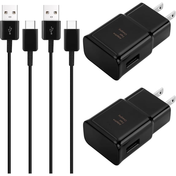TYPPKMM USB-C Fast Charger, 15W Wall Charger Block with 6.6FT Cable ...