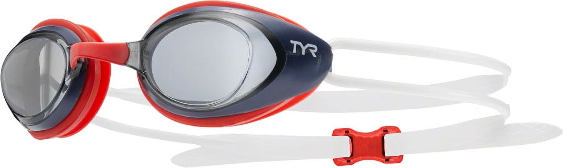 TYR Blackhawk Racing Women's Swim Goggles - Red/Navy, Smoke Lens ...