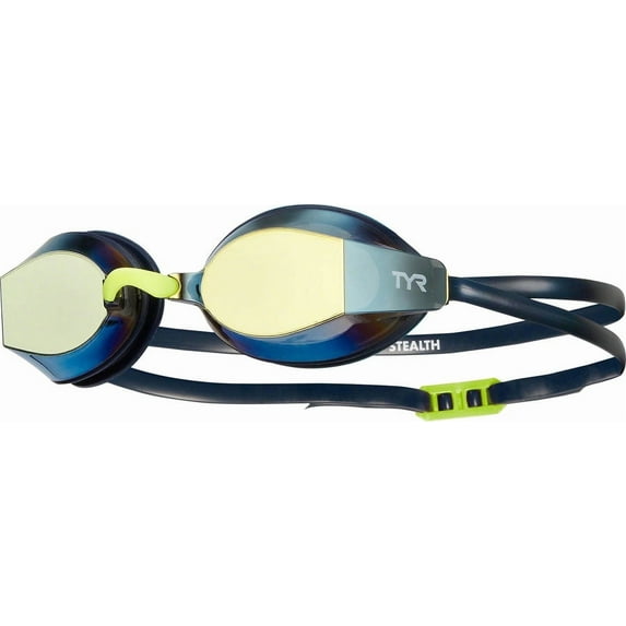 TYR, Black Ops Mirrored Adult Goggles, Gold/Navy, 140¬∞ Wide Peripheral ...