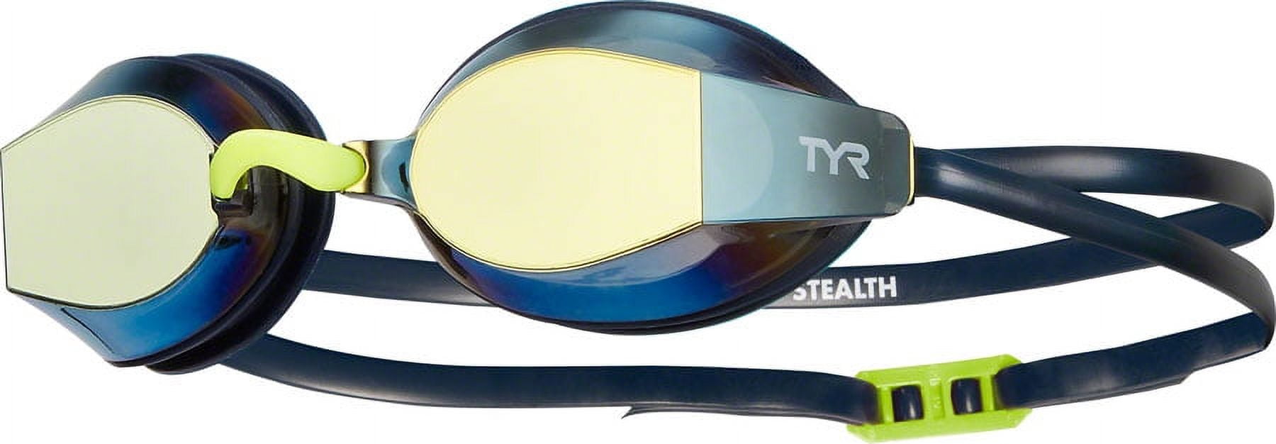TYR Black Ops Mirrored Adult Fit Goggle - Gold/Navy - Walmart.com