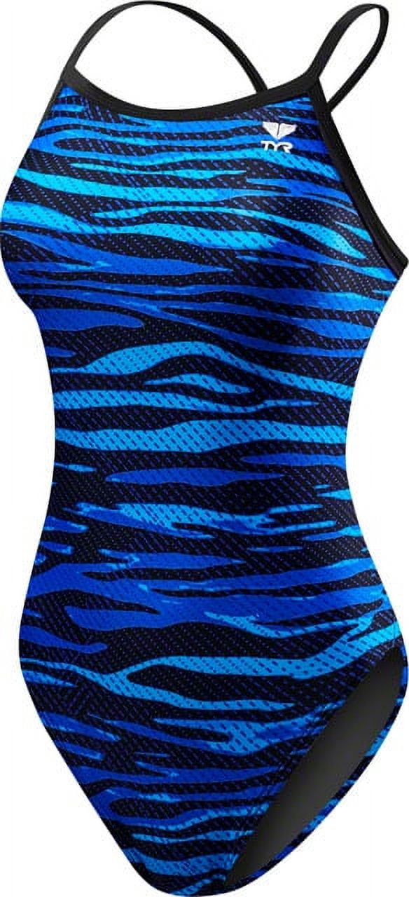 TYR Crypsis Diamondfit Women's Swimsuit Blue 34 - Walmart.com