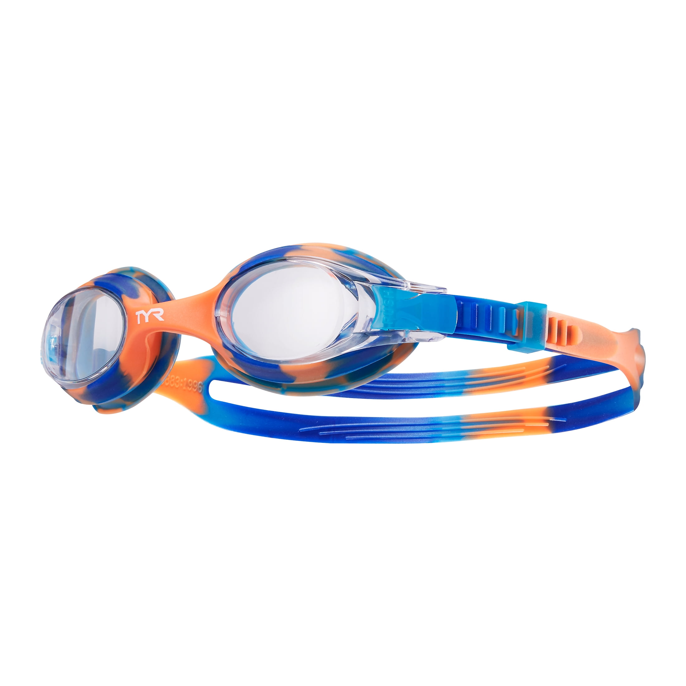 TYR Kids' Swimple Goggles, Tie Dye, Anti-Fog, UVA/UVB Protection, Ages ...