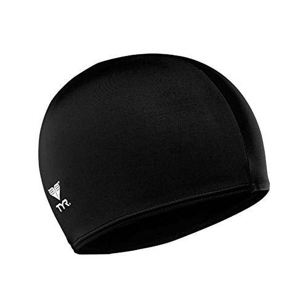 TYR Lycra Swim Cap, Black - Walmart.com