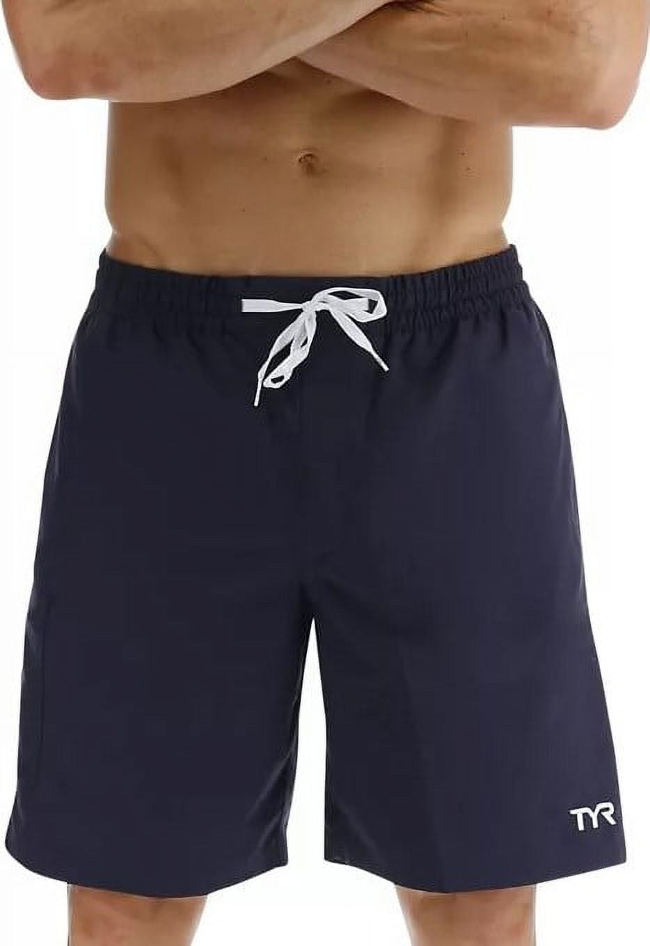 TYR Men's Challenger-X Swim UPF 50+ Comfort Liner Shorts | Navy, Small ...