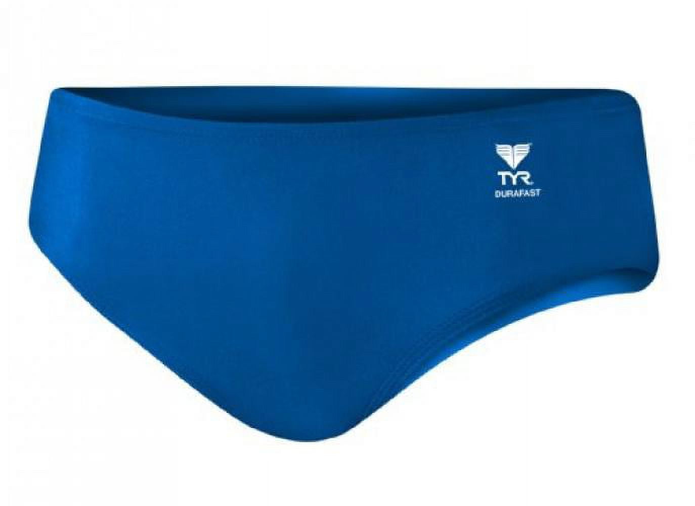 TYR Men's Durafast Elite Solid Racer Swim Suit (Royal, 30) - Walmart.com