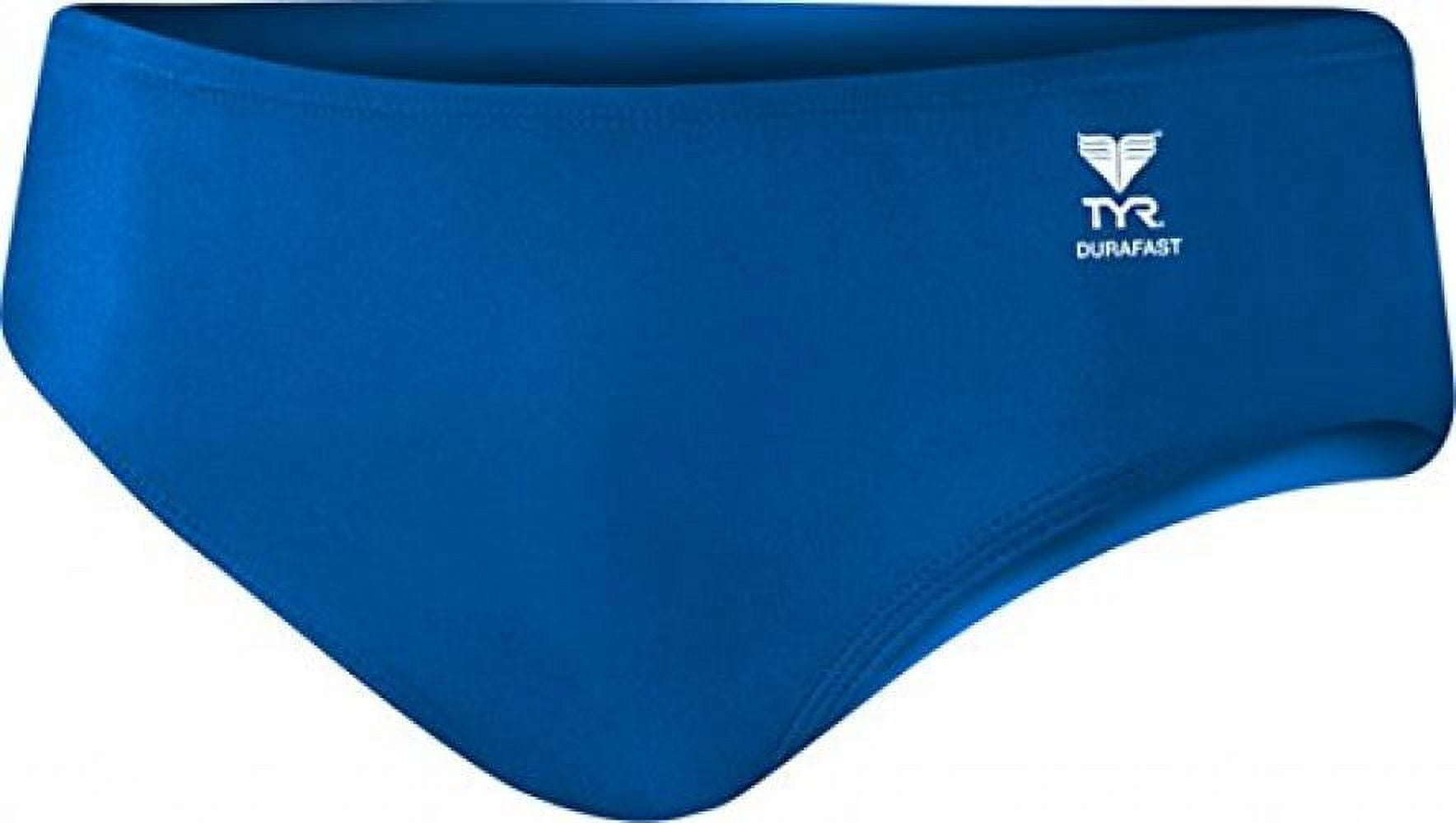 TYR Men's Durafast Elite Solid Racer Swim Suit (Royal, 38) - Walmart.com