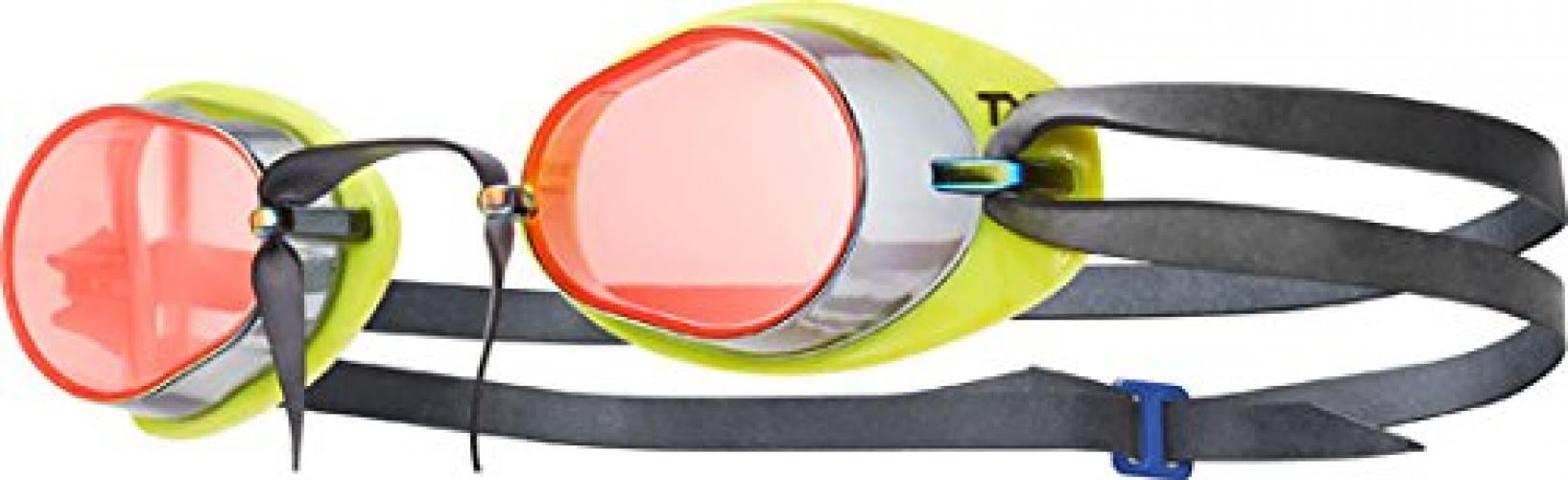 TYR Socket Rockets 2.0 Mirrored Adult Goggles - Red/Yellow/Black ...