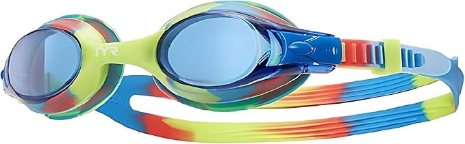 TYR Kids Swim Goggles Swimple Tie Dye, Unisex, Anti Fog, UV Protection ...