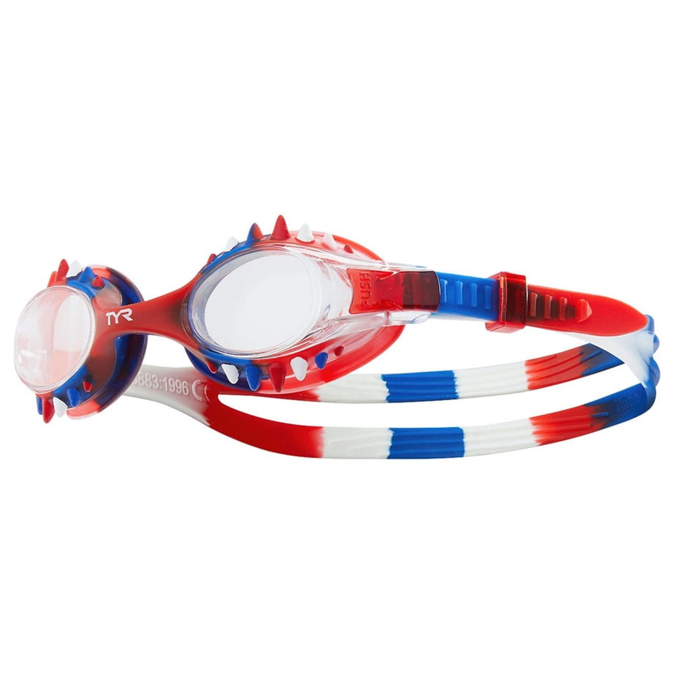 TYR Youth Fit Swimple Spikes Tie Dye Non-Mirrored Goggle - Walmart.com
