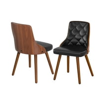 Winsome Wood Benjamin Ladder-Back Chairs, 2-PC Set, Walnut Finish ...