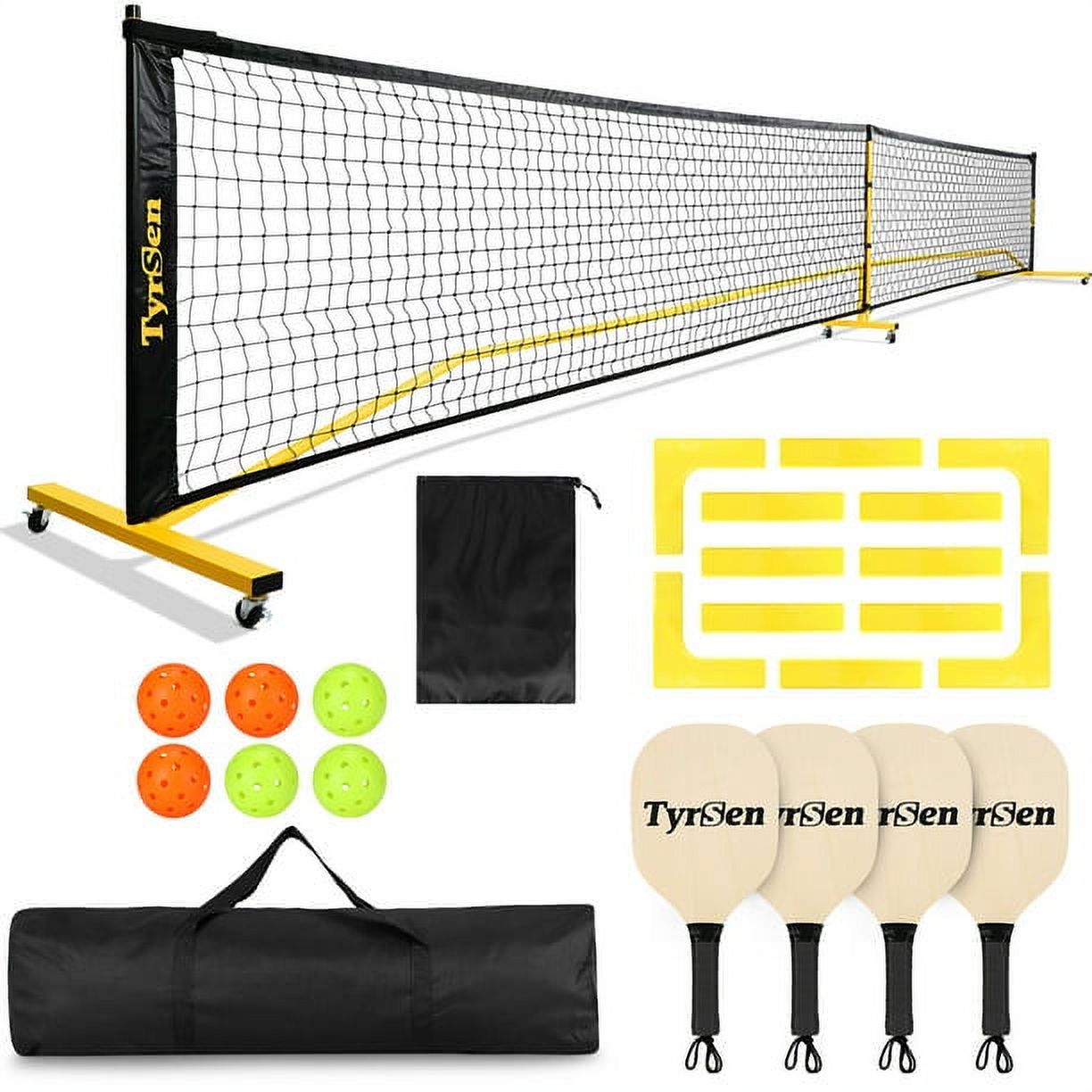 Portable Pickleball Set with 15' Net - Walmart.com