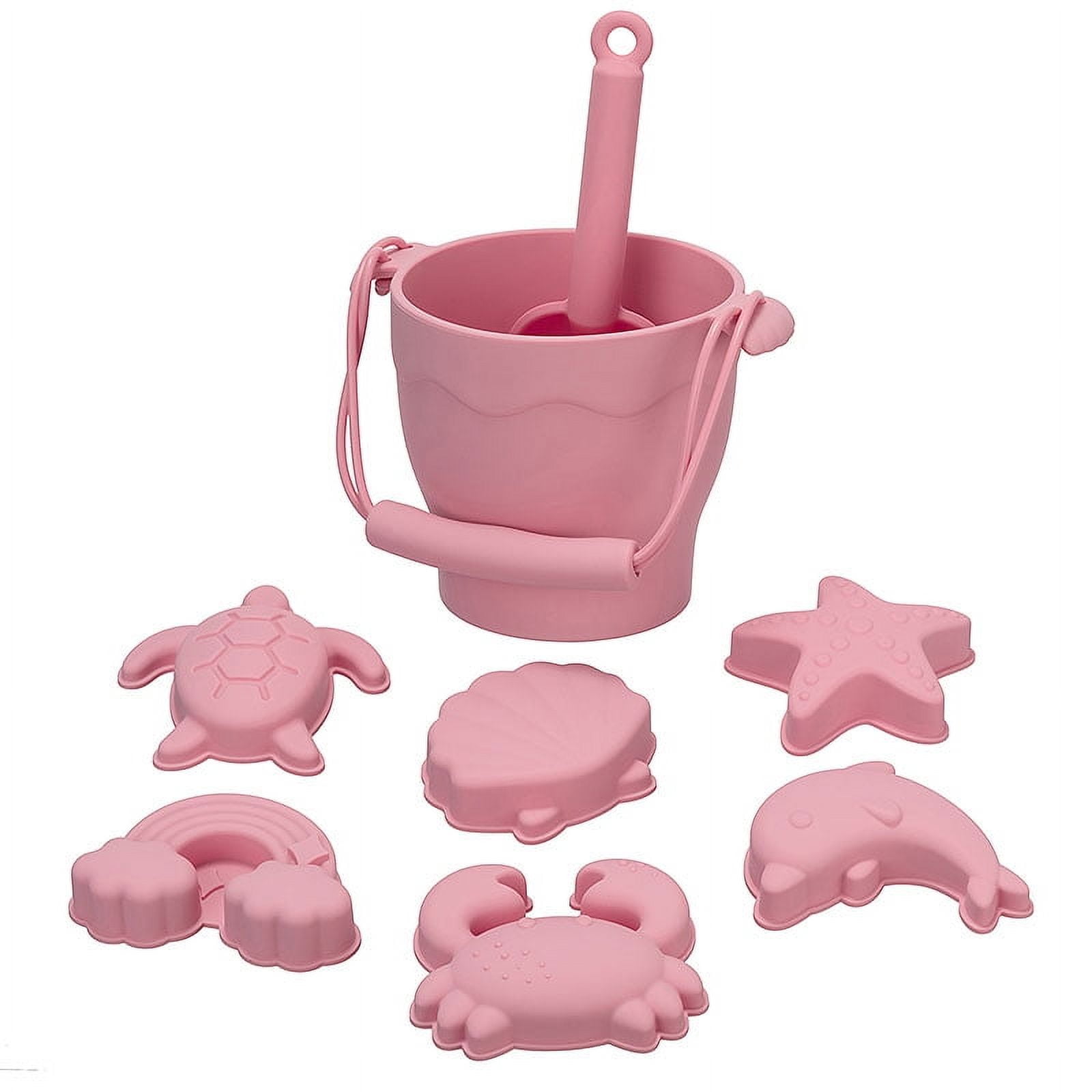 TYRY.HU 8pcs/set Children Toys Silicone Beach Toy Set with Bucket and ...