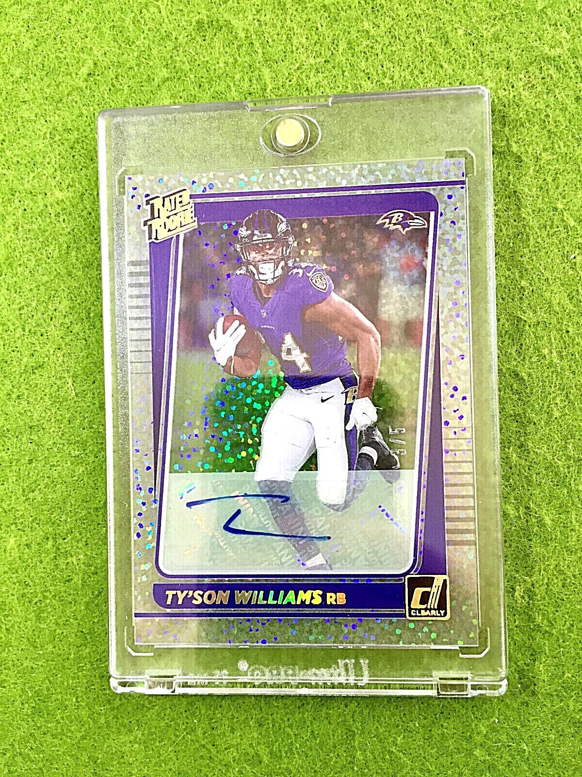 TYSON WILLIAMS AUTO WHITE SPARKLE PRIZM ROOKIE CARD 2021 Clearly HOLO ...