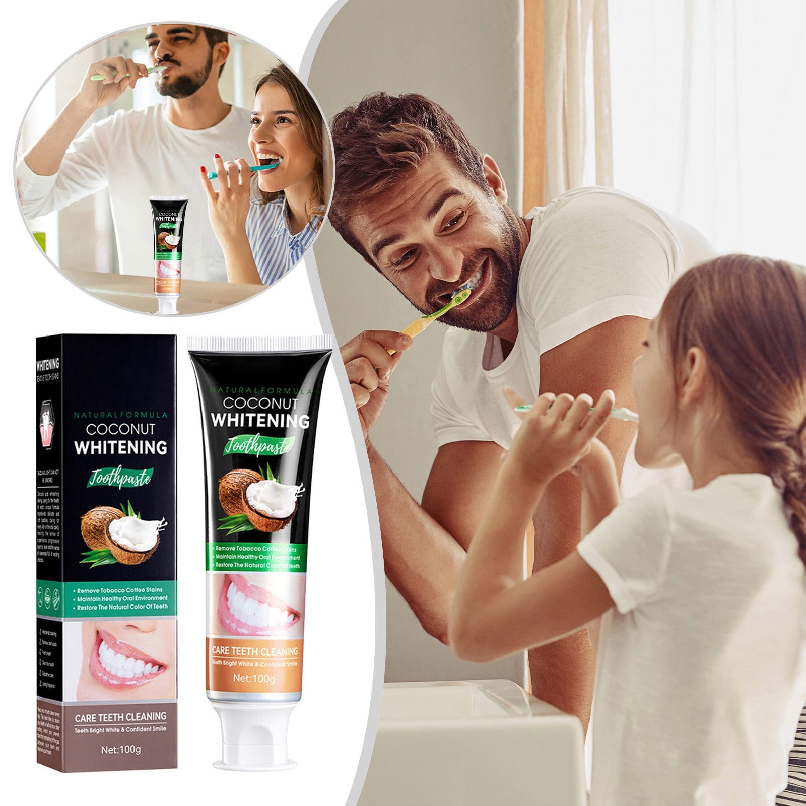 TYSPEASY Refreshing Mint Toothpaste Cleans Teeth Mouth And Freshens ...