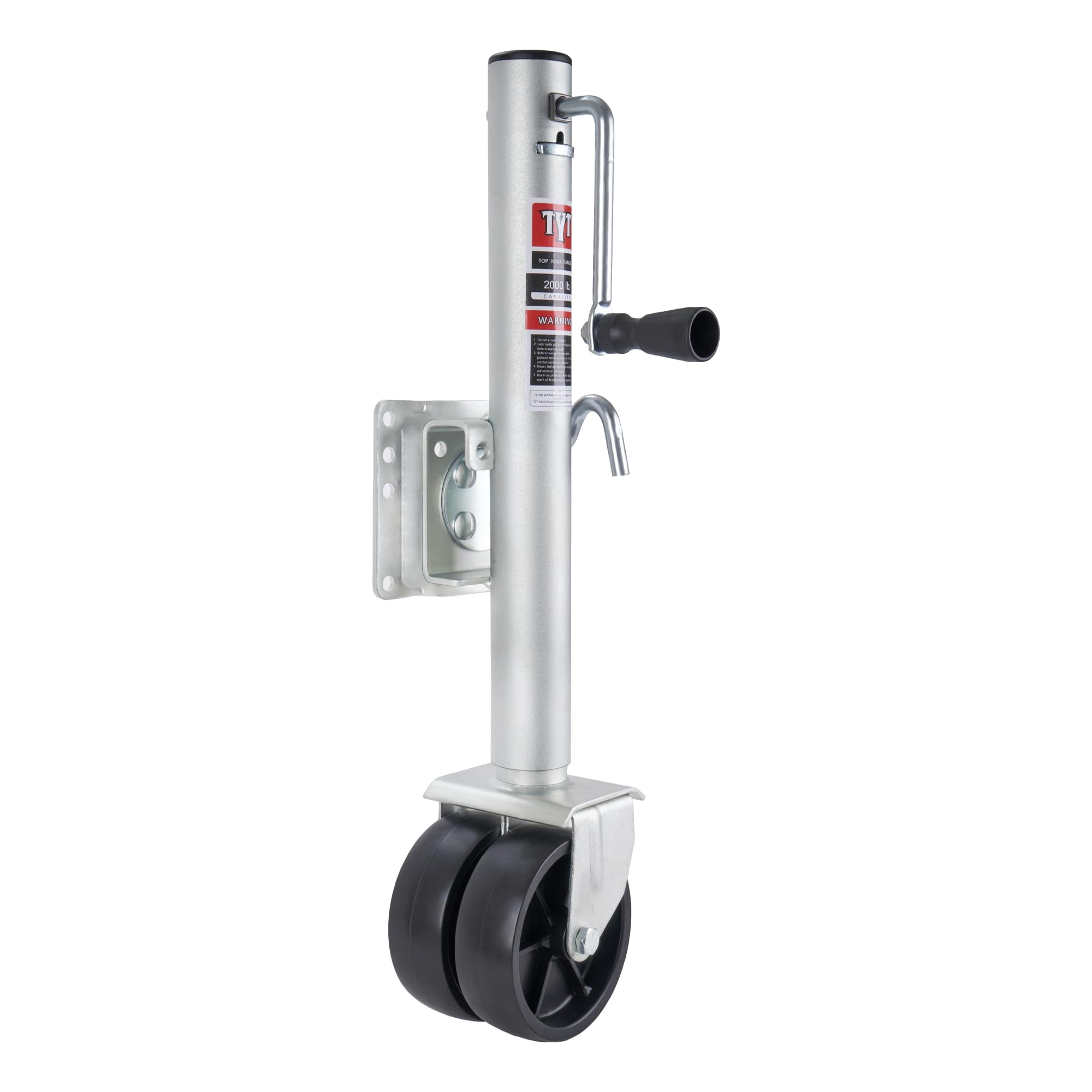 TYT 2000 lbs Boat Trailer Jack with Wheel, Heavy Duty Marine Swivel ...