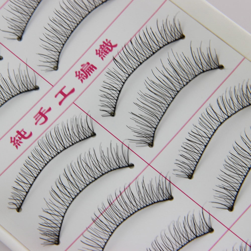 TYTSPEASY 10 Pairs Natural Fashion Eyelashes Eye Makeup Long False ...