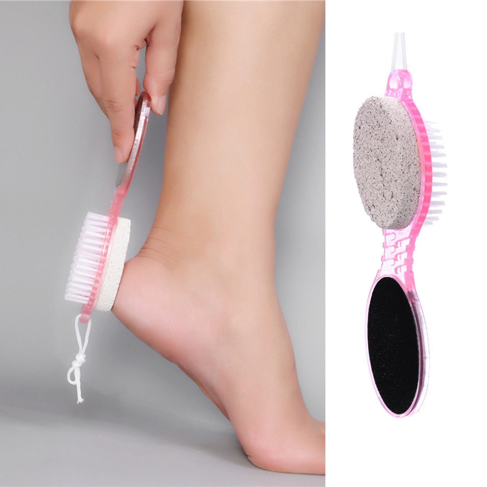 TYTSPEASY 4 In 1 Foot Care Stone Brush Pumice Scrubber Pedicure ...
