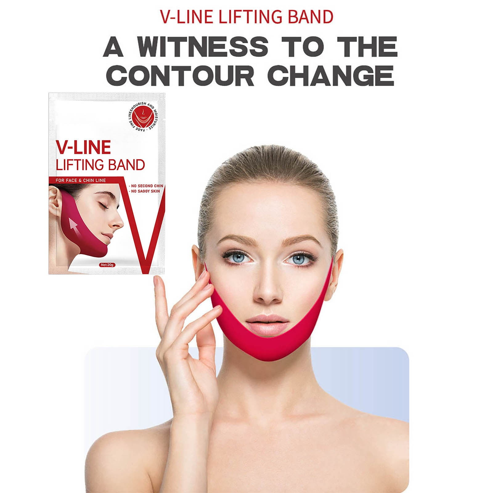 TYTSPEASY Double V Chin Removal Collagen Hydrogel Toning With And Neck ...