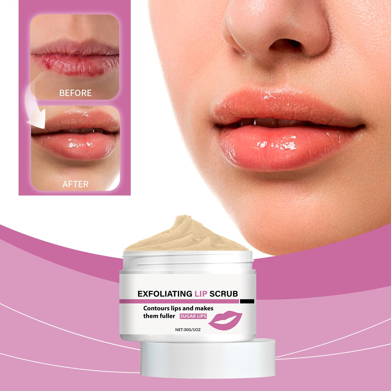 TYTSPEASY Lip Scrub Gentle Exfoliating Scrub Moisturizing Scrub Shaping ...