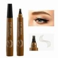 Tytspeasy Makeup Micro Carving And Sweat Proof Four Pronged Eyebrow Pen