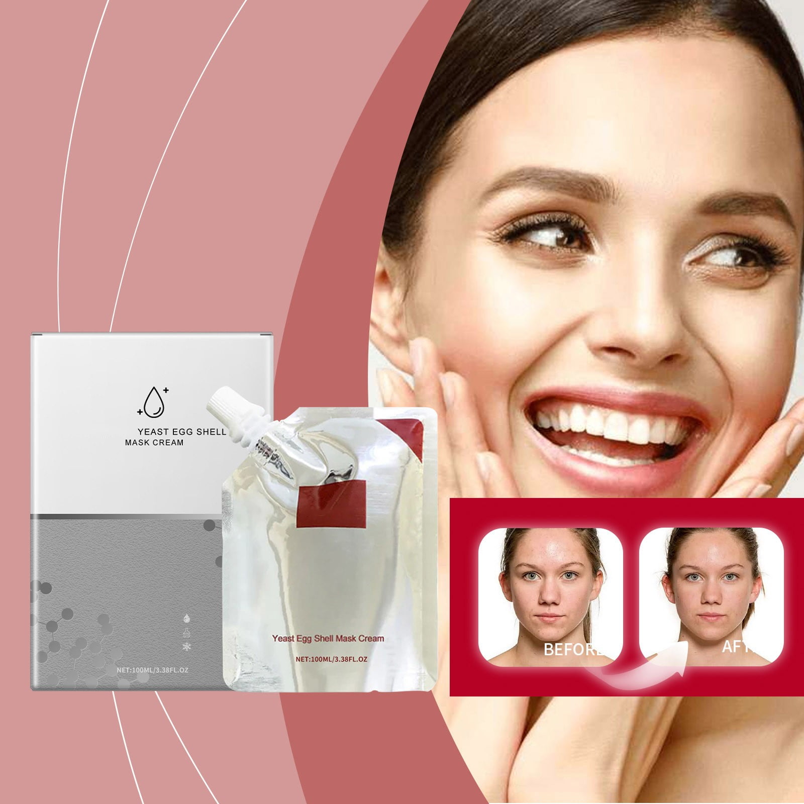 TYTSPEASY Yeast Eggshell Tear Off Facial 100ML Collagen Filled Protein ...