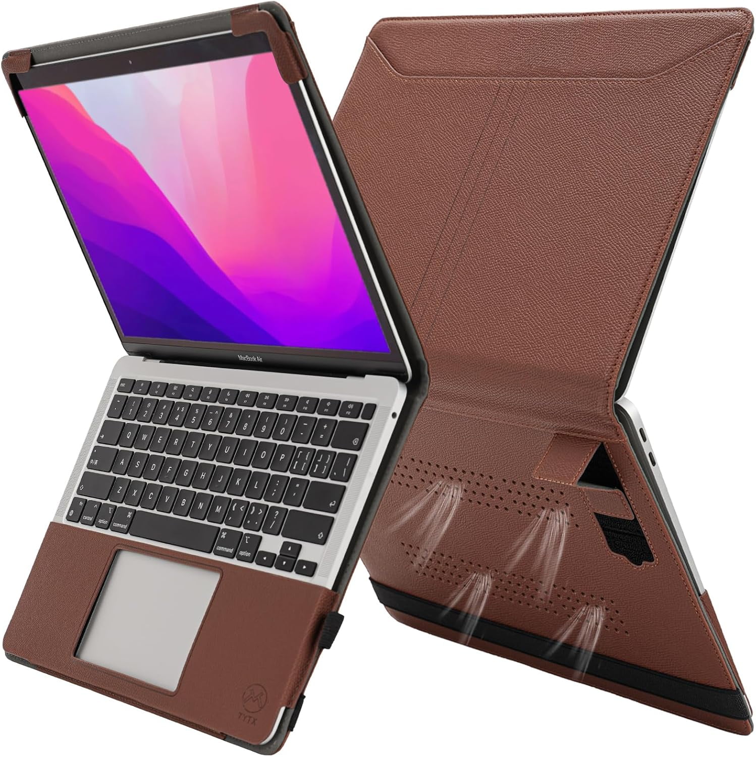 TYTX MacBook Air Leather Case with Vents and Stand Function 13 Inch ...