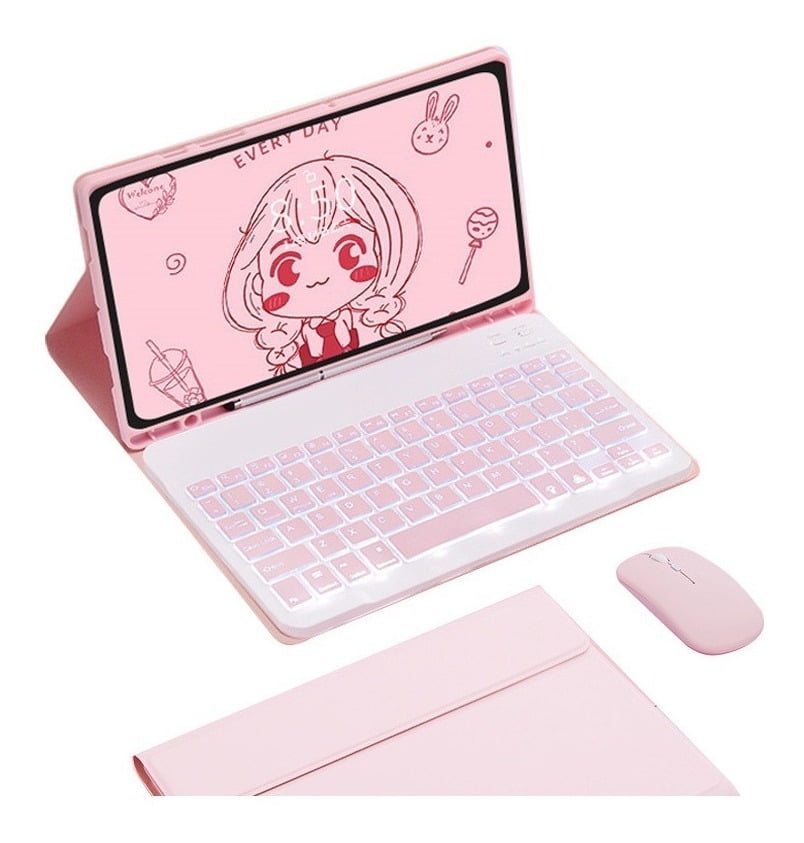 TYUAN Illuminated Keyboard and Mouse Case for Samsung Galaxy Tab S8 ...