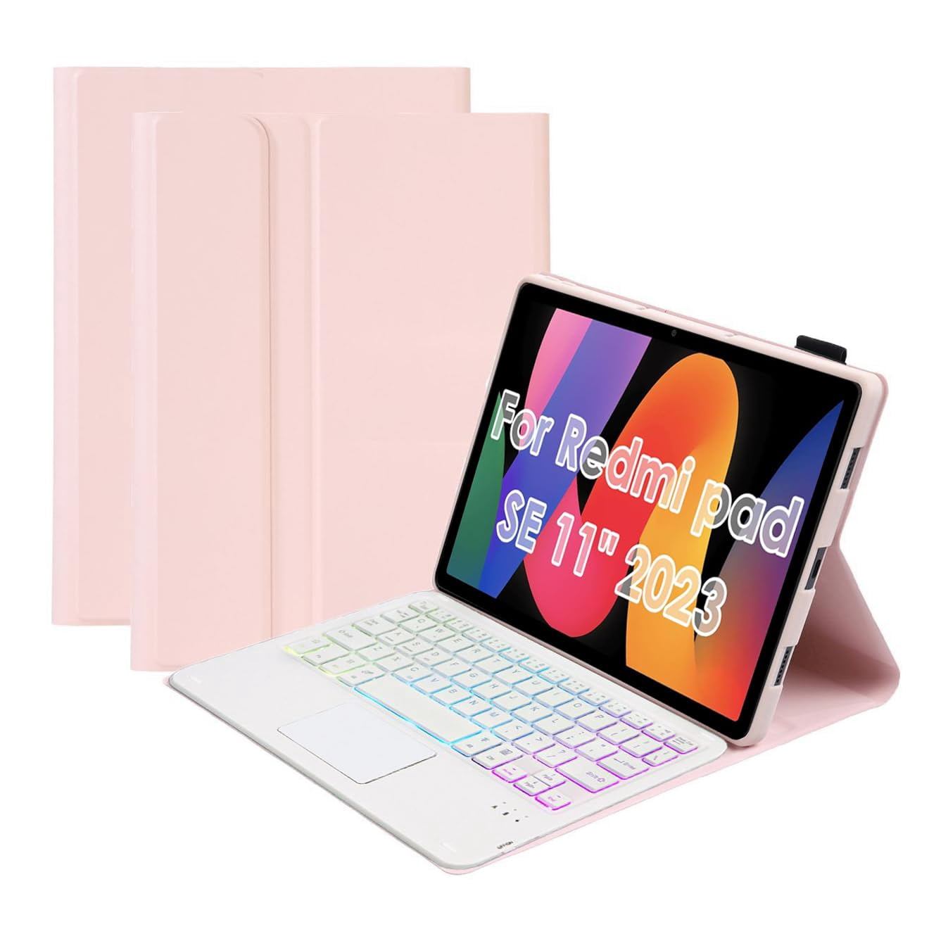 TYUAN Keyboard Case for Redmi pad SE 11-Inch 2023 Backlit Detachable ...