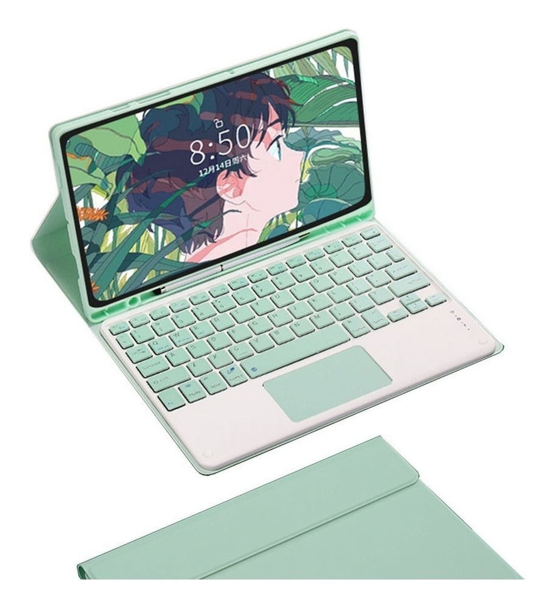 TYUAN Premium Touch Keyboard Case for Galaxy Tab S7 FE 12.4 (Model T733 ...