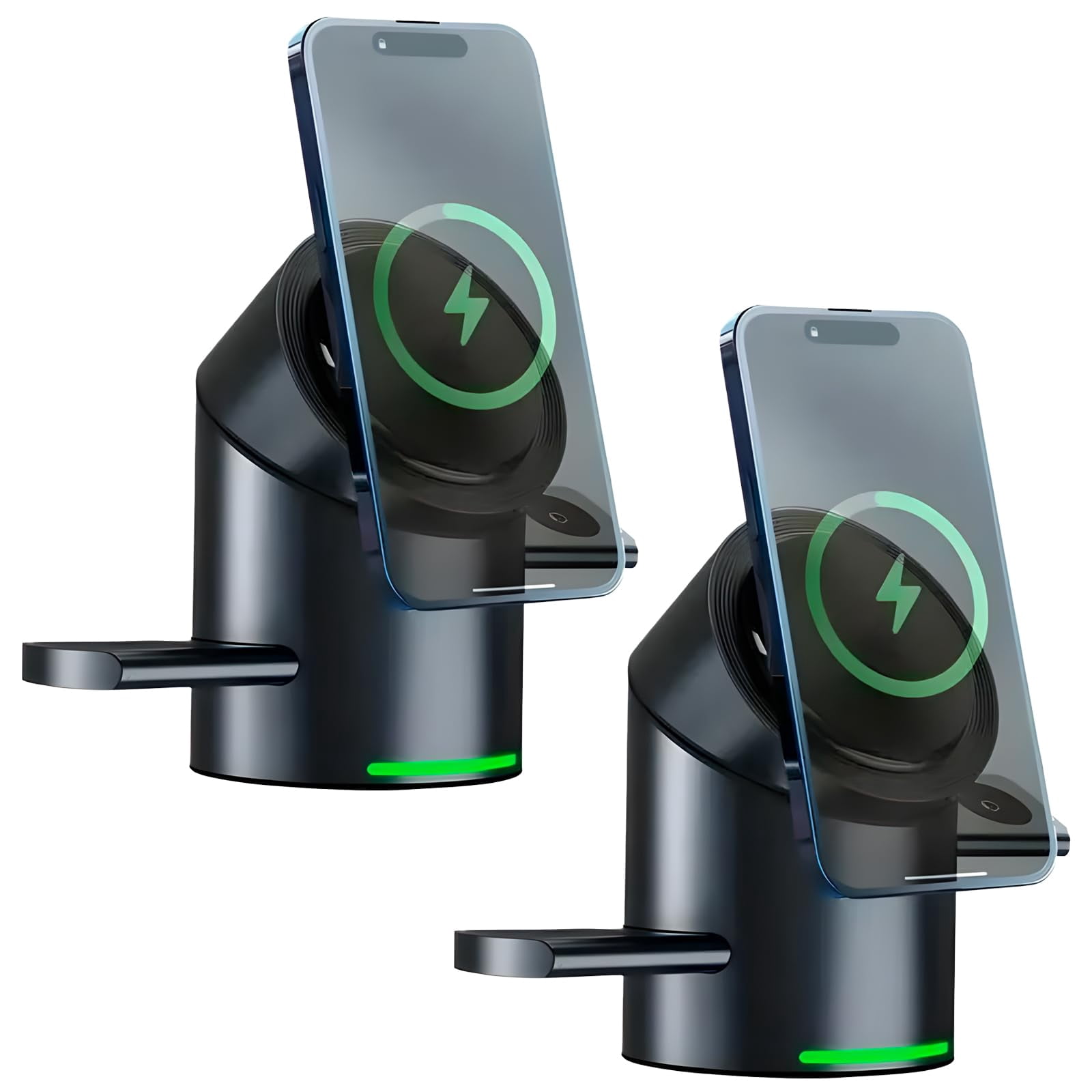 TYUAN Rotation 3-in-1 Wireless Charger, Upgrade Charging Station with ...