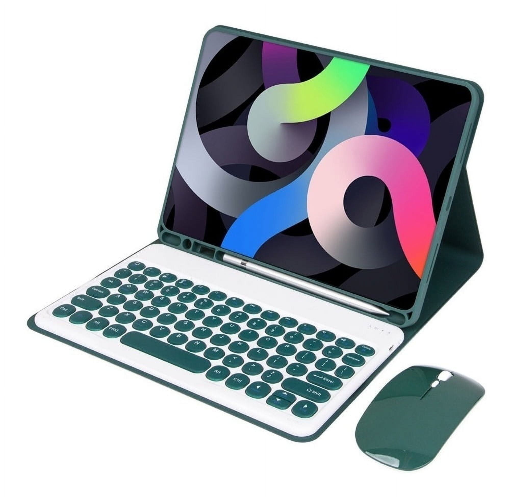 TYUAN Spanish Keyboard Case for iPad Air 4 (10.9") with Mouse ...