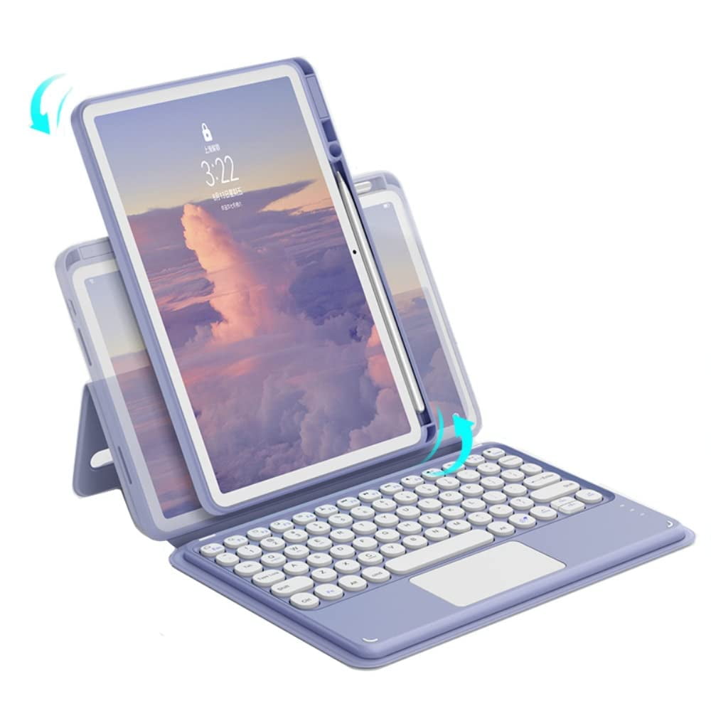 TYUAN Vertical Magnetic iPad Mini 6th Gen Trackpad Detachable Keyboard ...