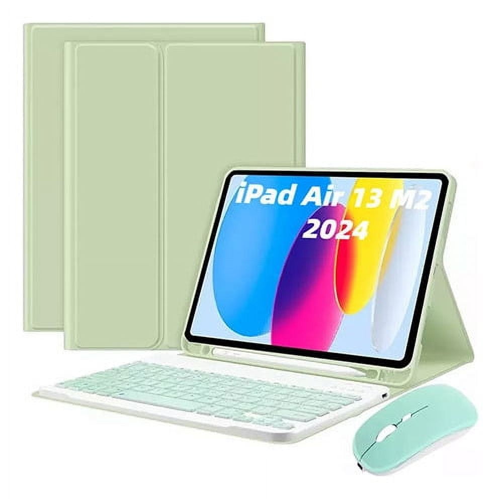 TYUAN Wireless keyboard and mouse combo for iPad Air 13 M2 2024 ...